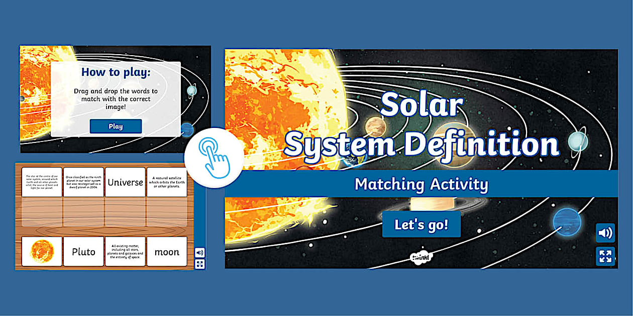 Solar System Definition Matching Game | Solar System Game