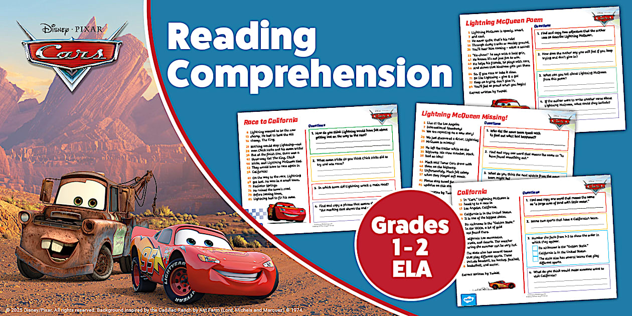 Cars: 60-Second Reading Passage Questions for 1st-2nd Grade