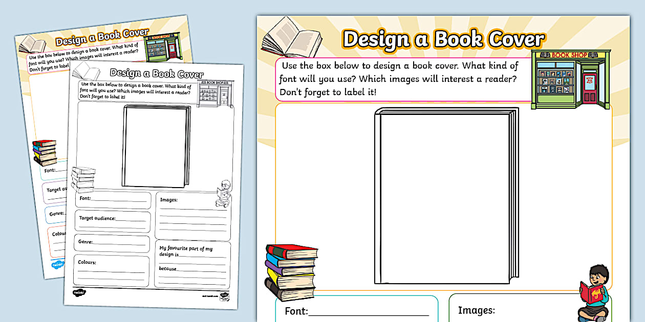 Book Cover Template for Grade 2 (teacher made) - Twinkl
