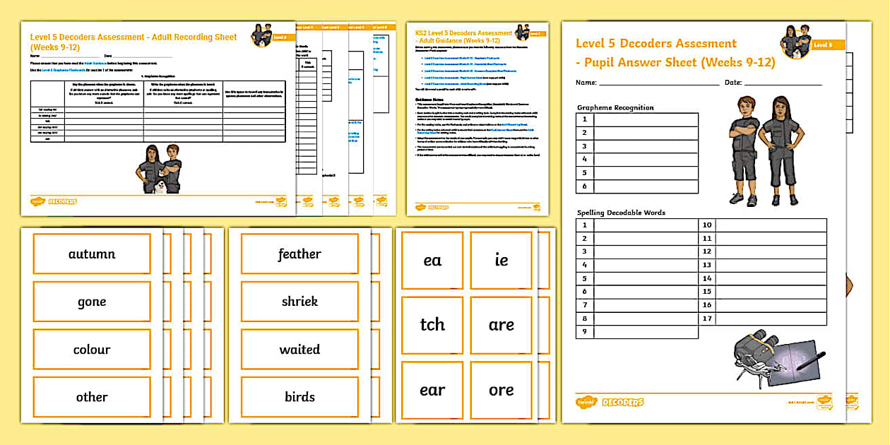 KS2 Level 5 Weeks 9 -12 Phonics Intervention Assessment