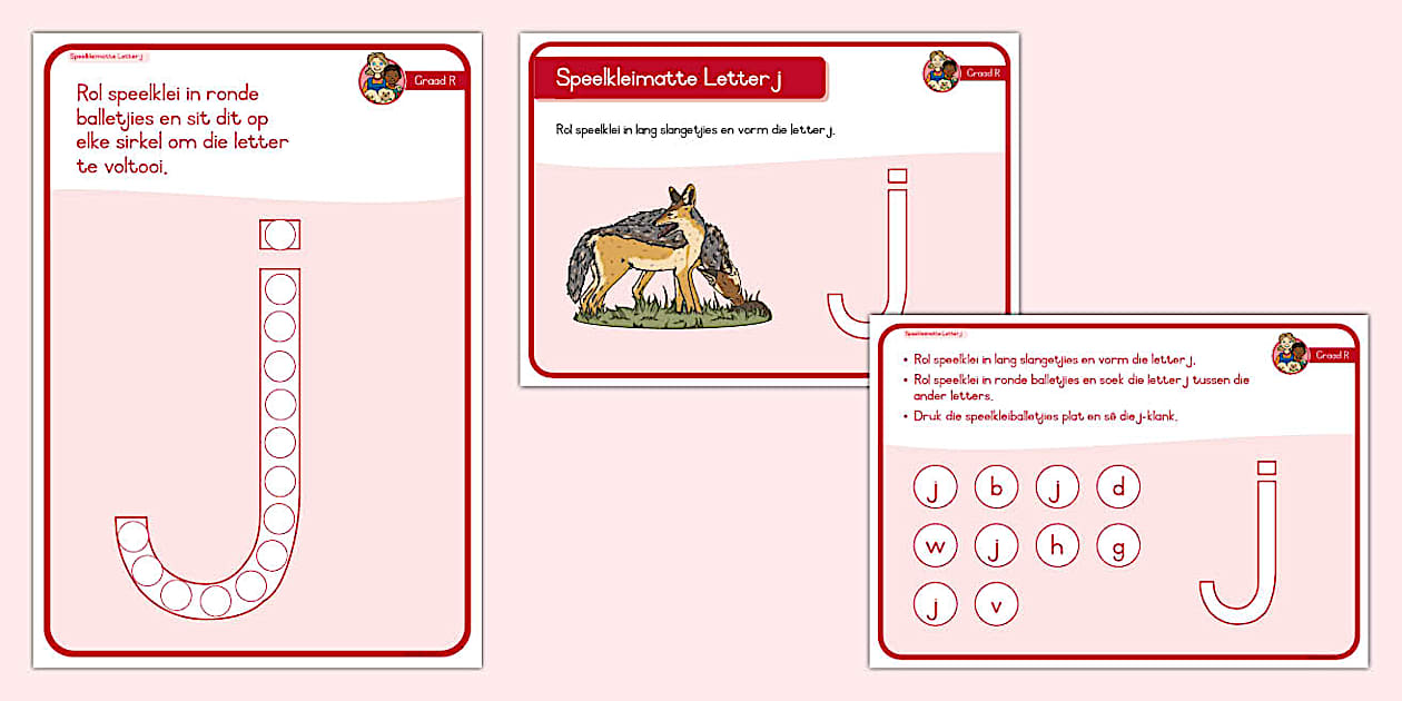 Graad R Klanke Speelkleimatte j (teacher made) - Twinkl