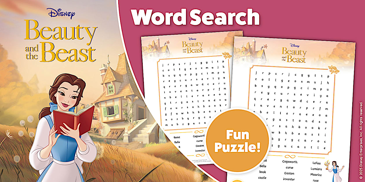 Beauty and the Beast: Word Search