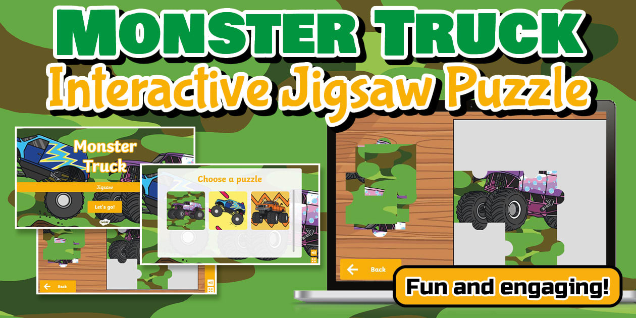 Monster Truck Interactive Jigsaw Puzzle