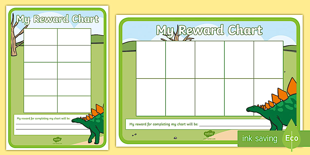 Dinosaur Ten Frame Sticker Reward Charts (teacher made)