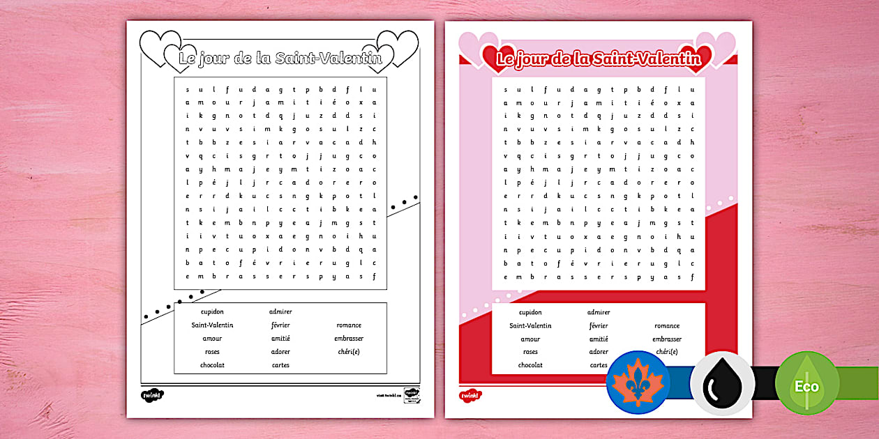 Valentine's Day Word Search Printable | Twinkl CA - Twinkl
