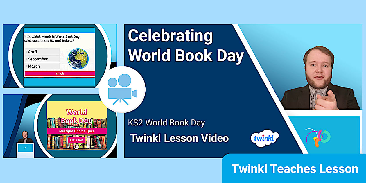 KS2 (Ages 7-11) World Book Day Quiz: Video Lesson - Twinkl