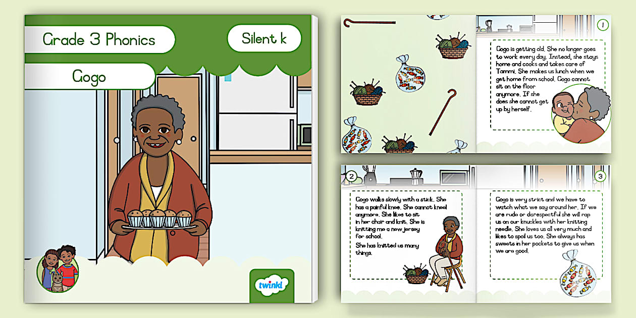 Grade 3 Phonics eBook: Silent k (teacher made) - Twinkl