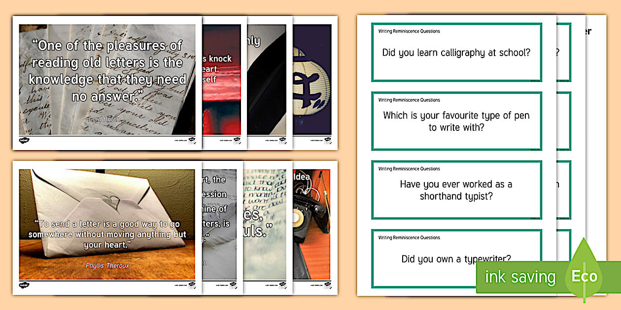 Writing Reminiscence Corner Resource Pack (teacher made)