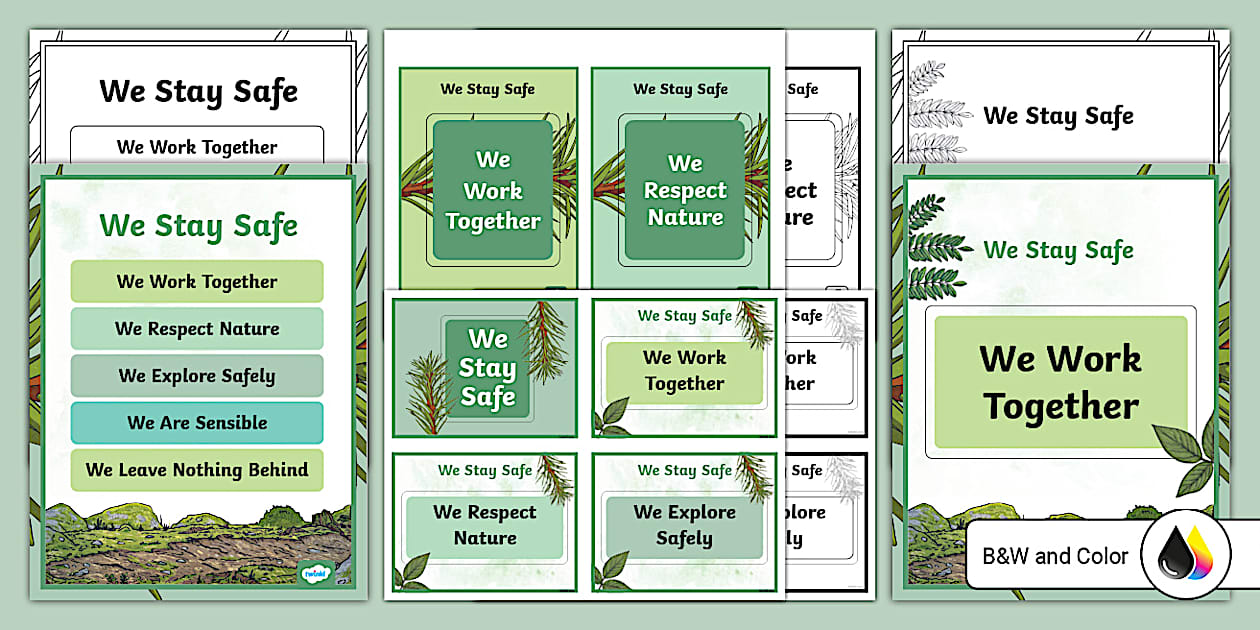 Staying Safe at Forest School Posters (teacher made)