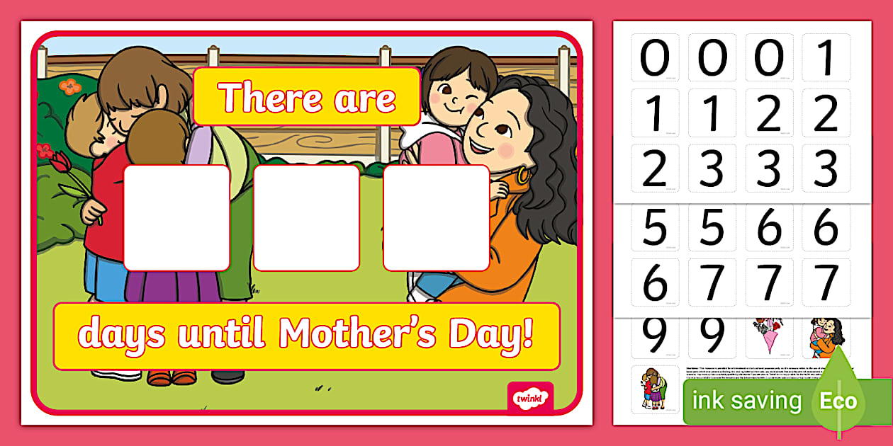 Mother's Day Countdown Display Poster (teacher made)