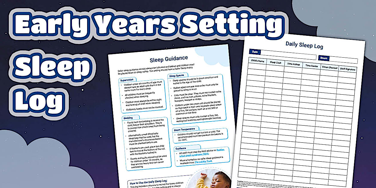 Early Years Setting Sleep Log | Twinkl