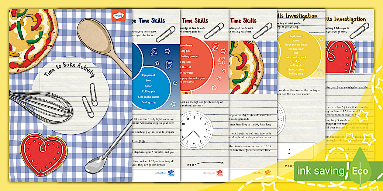 Time to Bake Activity (Ages 7 - 11) (teacher made) - Twinkl