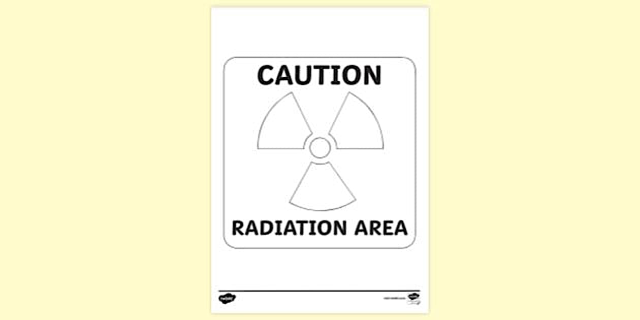Nuclear Symbol Colouring | Colouring Sheets - Twinkl