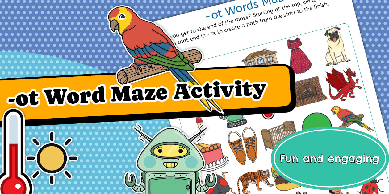 * NEW * -ot Word Maze Activity