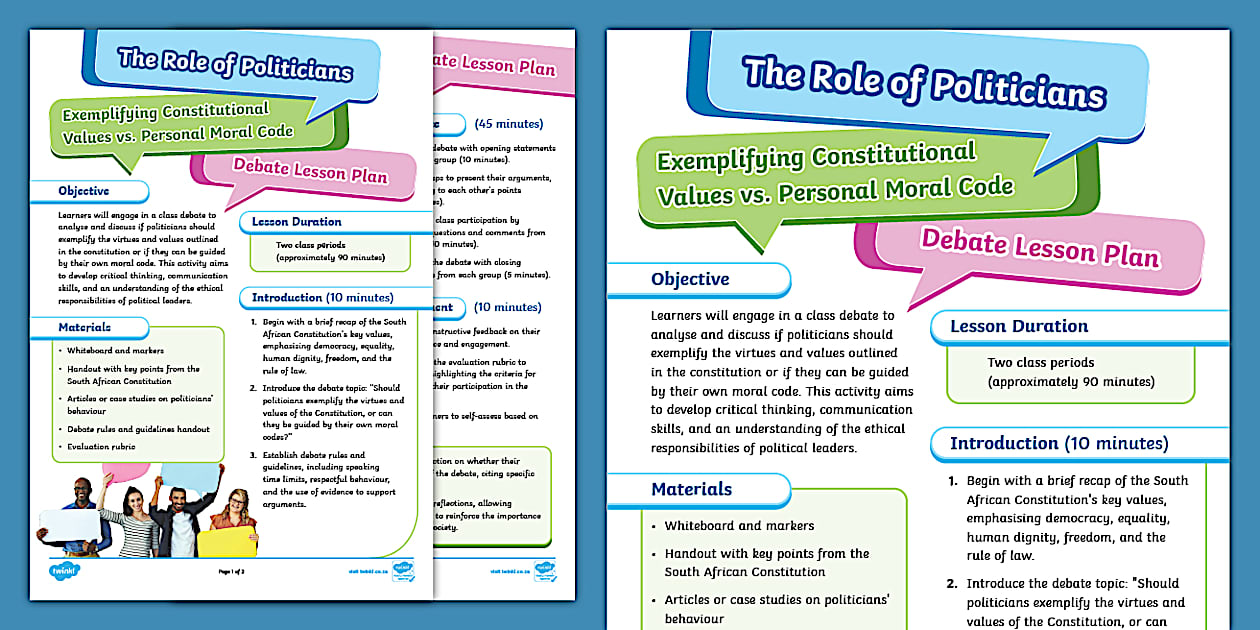 Constitutional Values vs. Personal Moral Code Debate Lesson