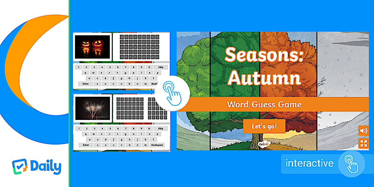 * NEW * The Seasons: Autumn Word Guess Game (teacher made)