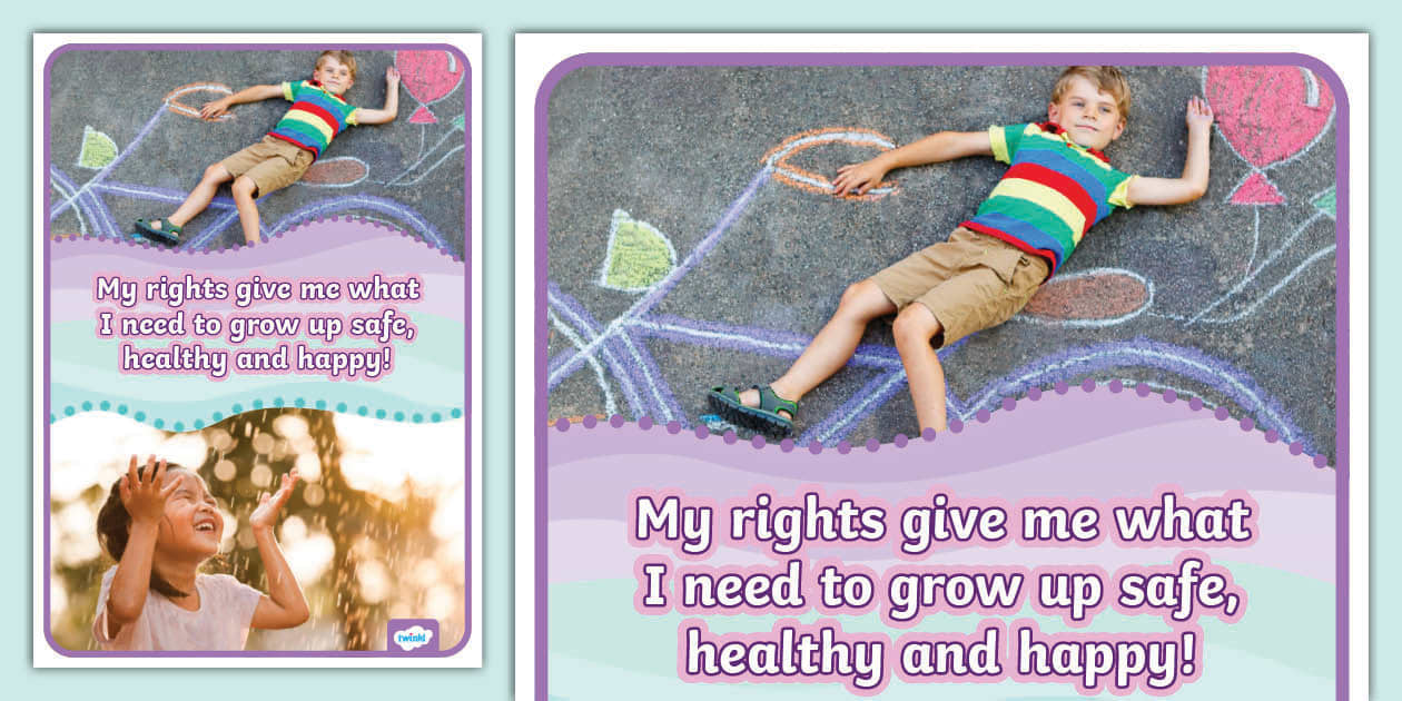 UNCRC My Rights Child-Friendly Display Poster (teacher made)