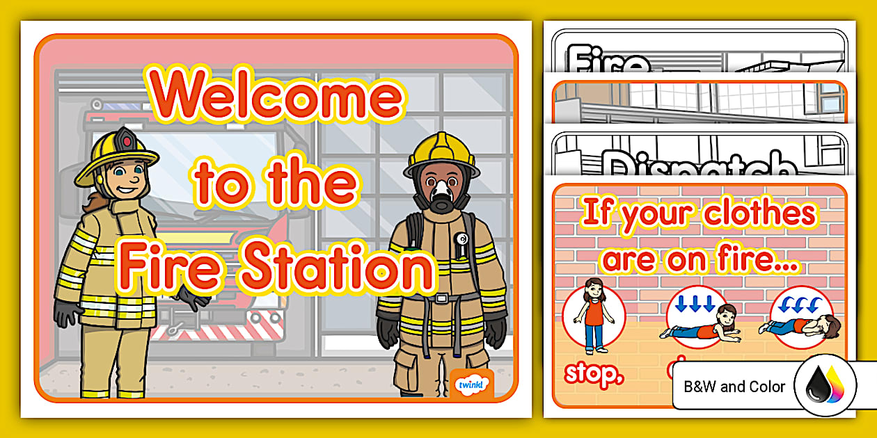 Fire Station Dramatic Play Posters (teacher made) - Twinkl