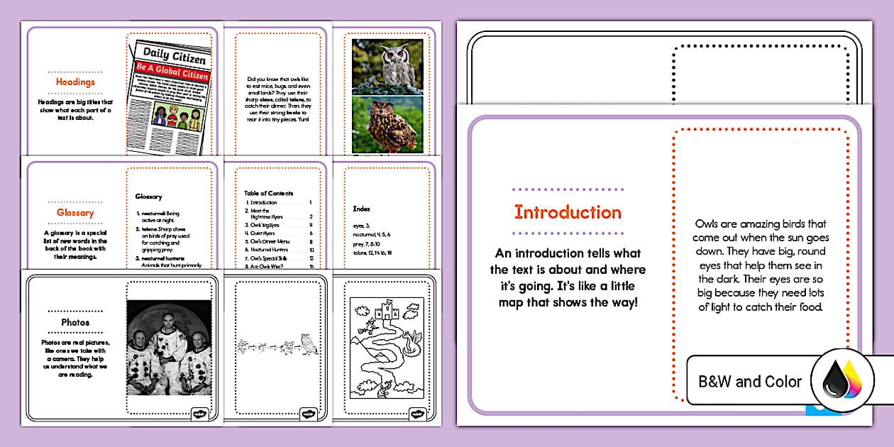 Informational Text Features Posters (teacher made) - Twinkl