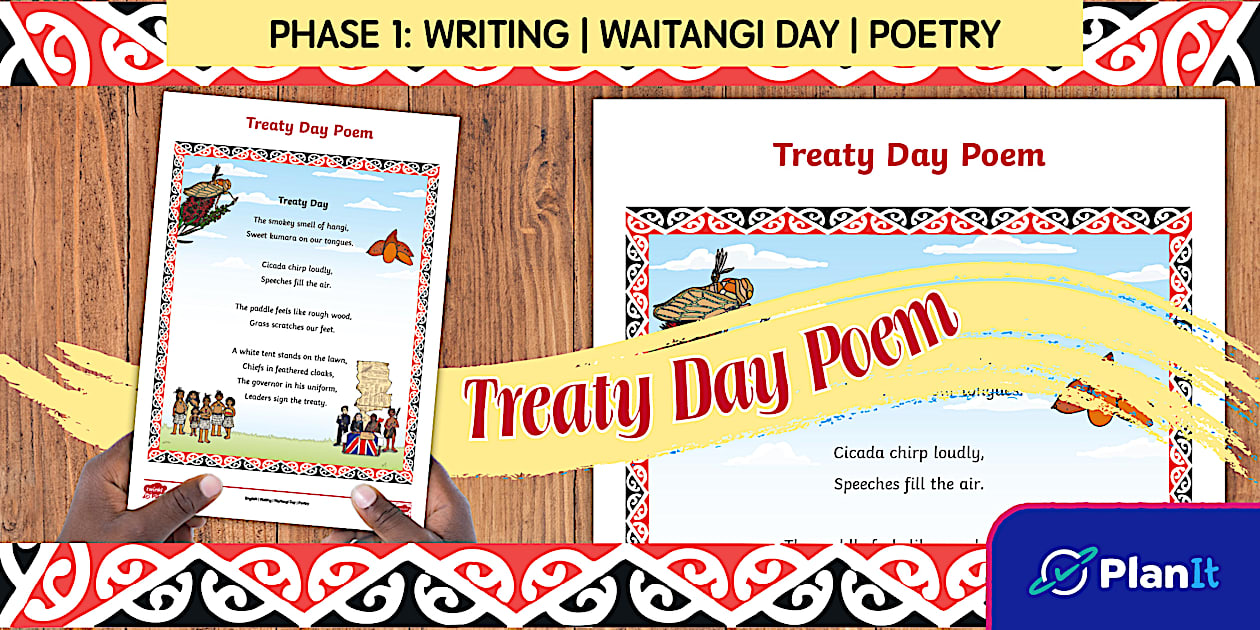 Phase 1 Writing Waitangi: Treaty Day Poem