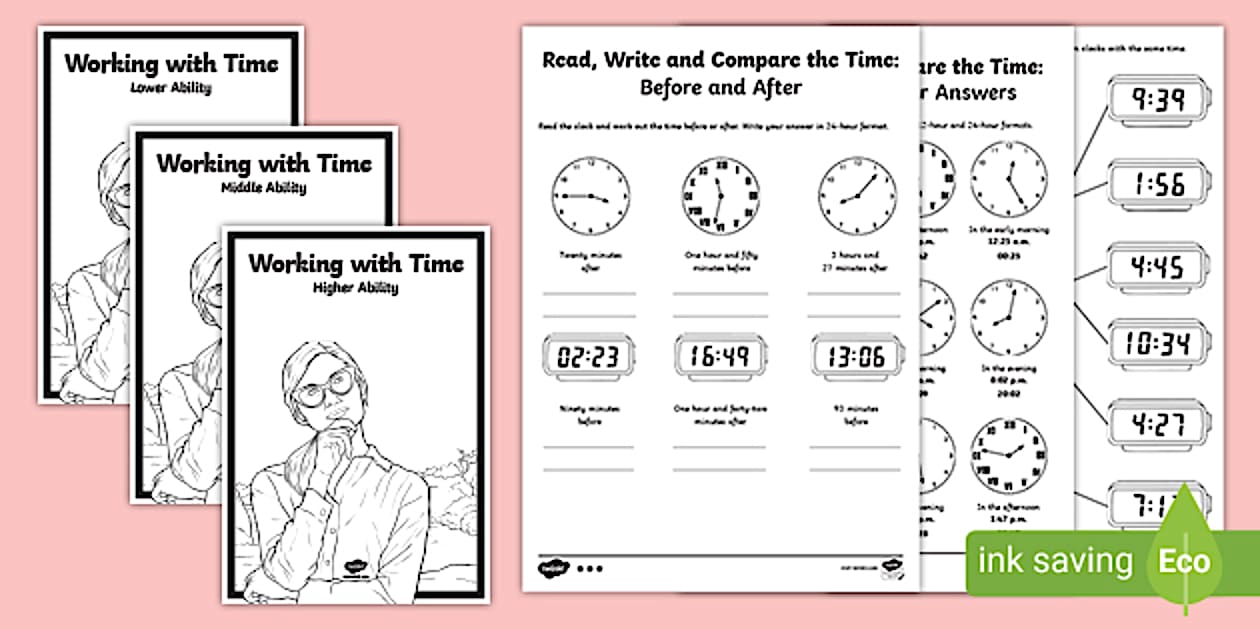 Working with Time Booklets Bumper Pack (teacher made)