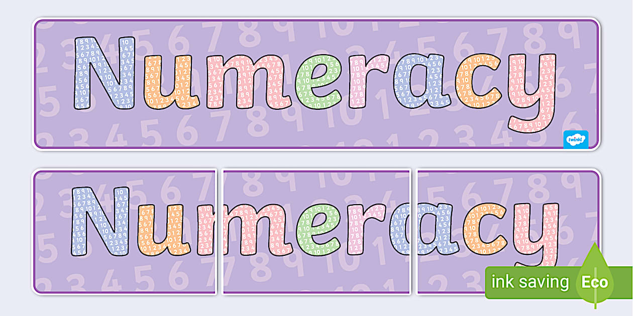 👉 Numeracy Sign - Classroom Area Signs (teacher made)