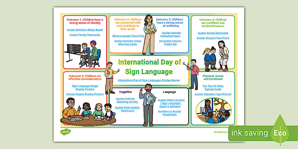 International Day of Sign Language Topic Planner