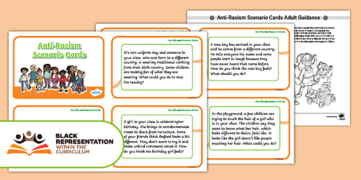 KS1 Anti-Racism Scenario Cards (teacher made) - Twinkl