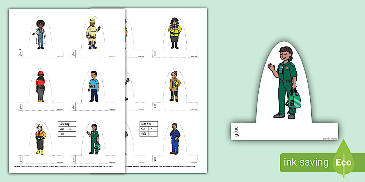 Emergency Services Finger Puppets (Teacher-Made) - Twinkl