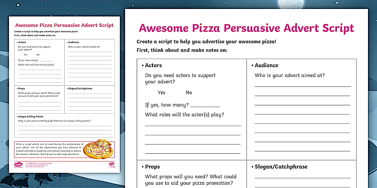 Persuasive Writing Advertisement Activity | Twinkl PlanIt