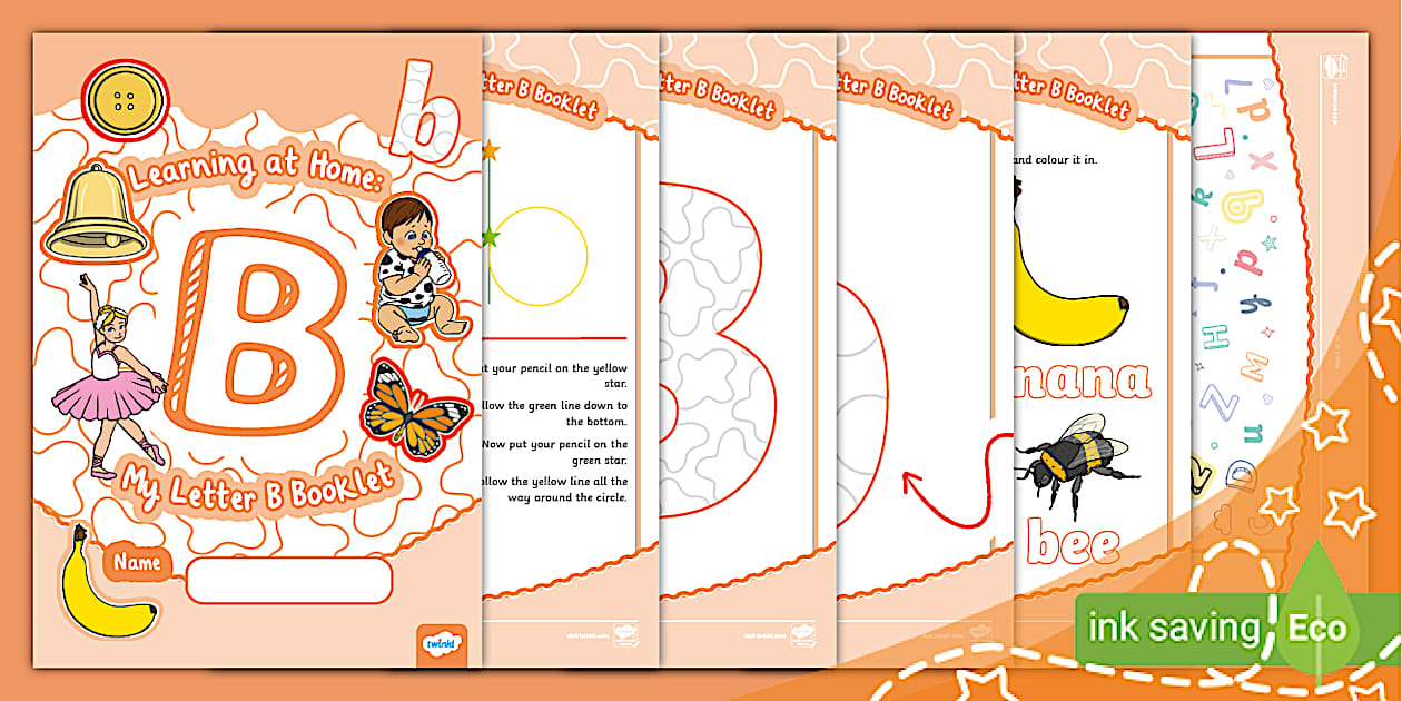 Learning at Home: My Letter 'B' Activity Booklet - Twinkl