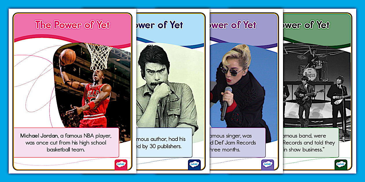 The Power of Yet: Famous Failures Posters (teacher made)