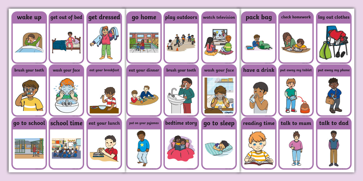 Daily Routines Games | Printable Cards | Twinkl - Twinkl
