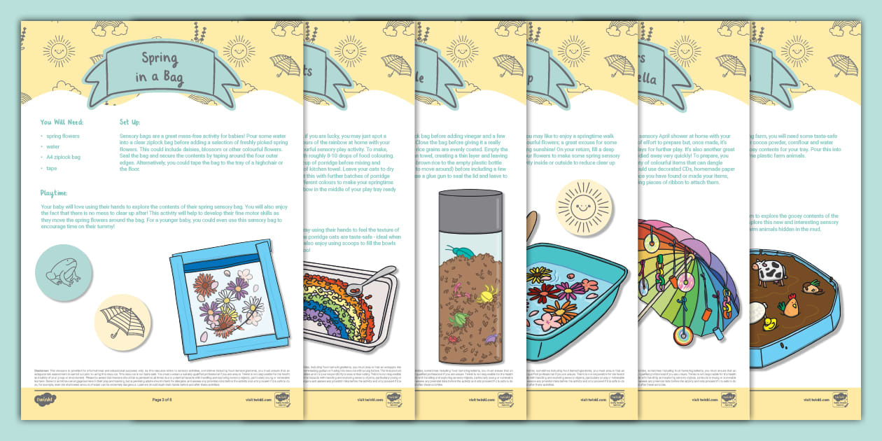 Spring Sensory Play for Babies (teacher made) - Twinkl