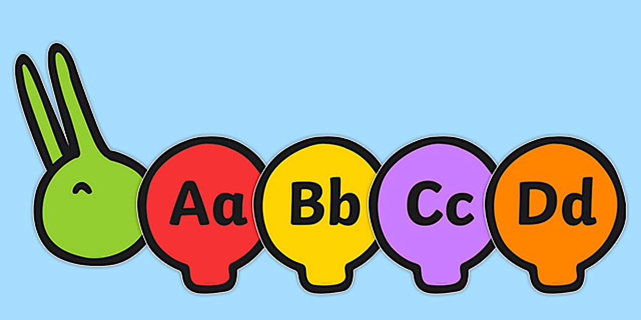 Alphabet Caterpillar Banner | Twinkl (teacher made) - Twinkl