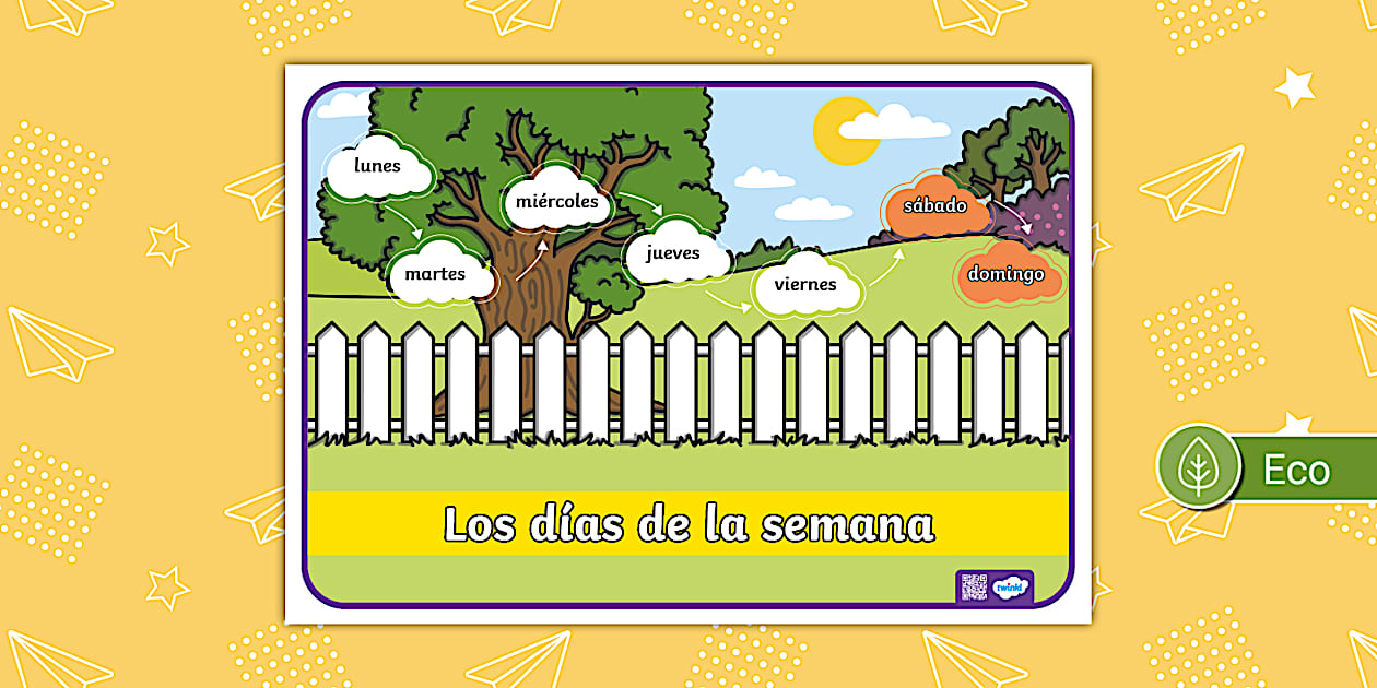 Cartel: Los Días de la Semana (teacher made) - Twinkl
