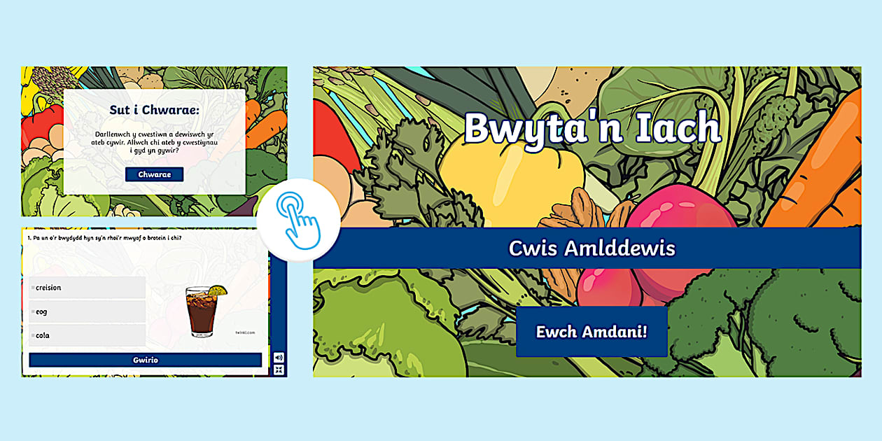 Cwis Bwyta'n Iach (teacher made) - Twinkl