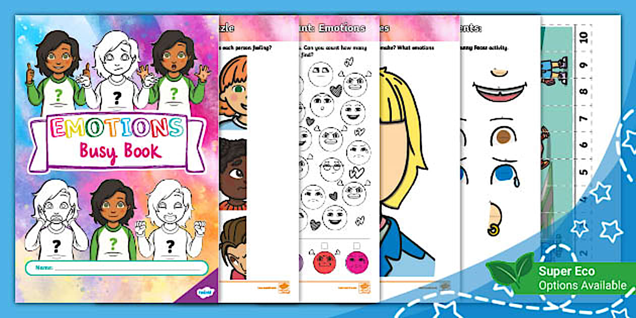 Emotions Busy Book (teacher made) - Twinkl