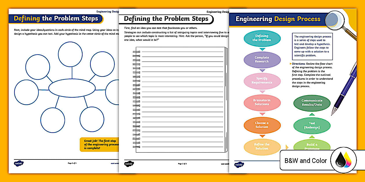 Engineering Design Process Worksheet | Science | Twinkl USA