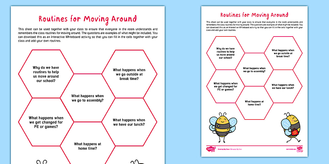 Managing My Class – Classroom Movement Routines - Twinkl