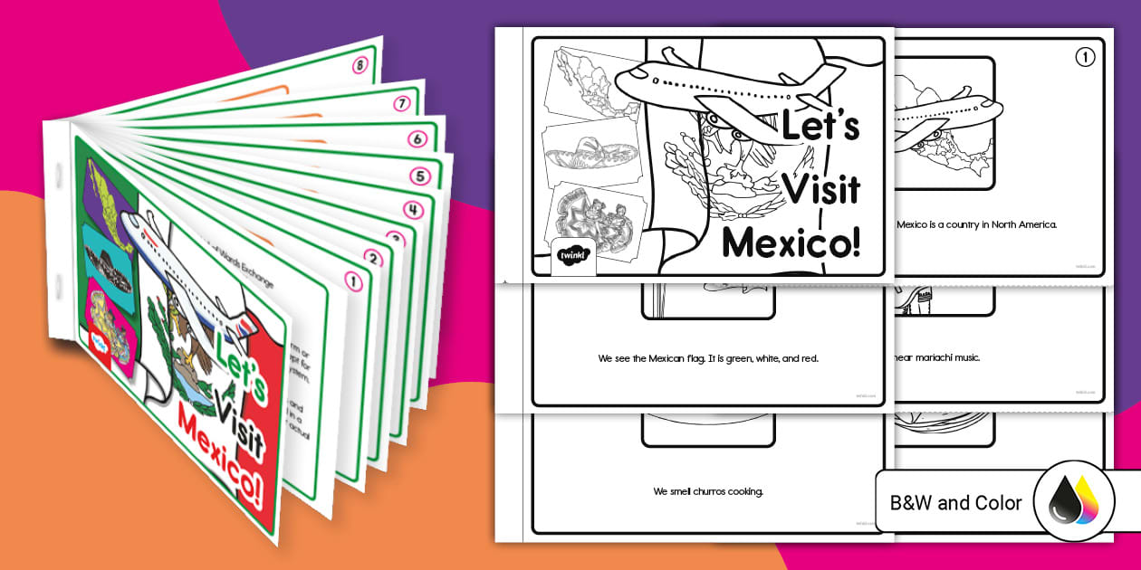 Let's Visit Mexico! Emergent Reader (teacher made) - Twinkl