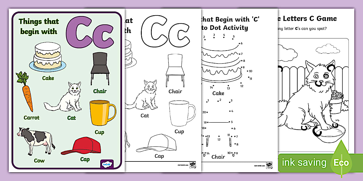Things that Begin with C Worksheets Pack | Twinkl - Twinkl
