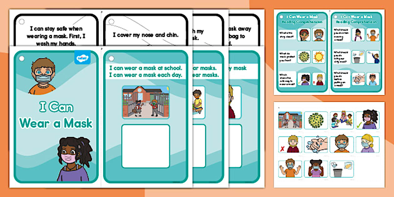 I Can Wear a Mask Adapted Reader - Twinkl