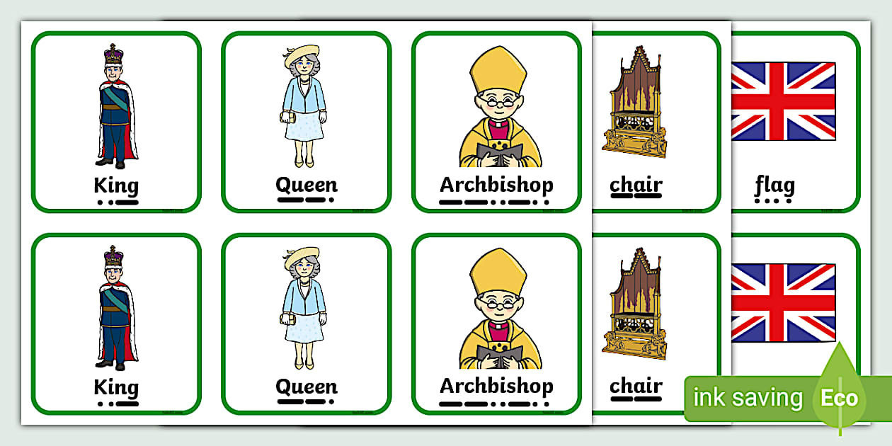 Coronation-Themed Snap Card Game (Phonics) - EYFS - KS1