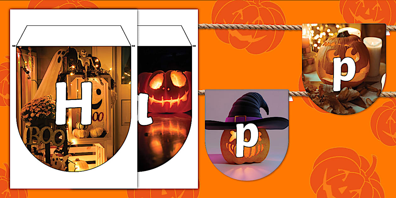 Happy Halloween! Photo Display Bunting (teacher made)