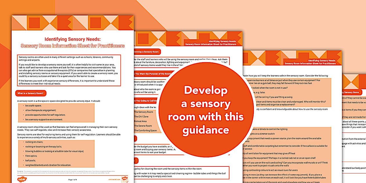 Occupational Therapy Sensory Room Guide | Inclusion | Twinkl