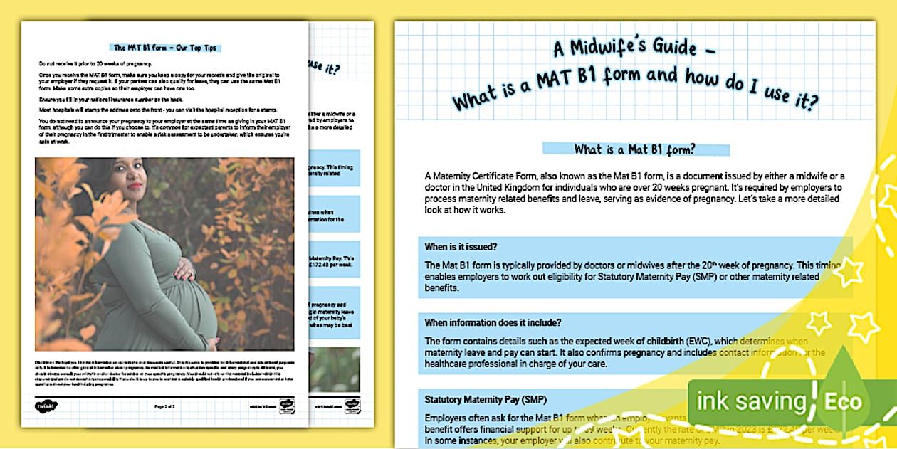 FREE! - Midwife Guide: What Is a MAT B1 Form and How Do I Use It?