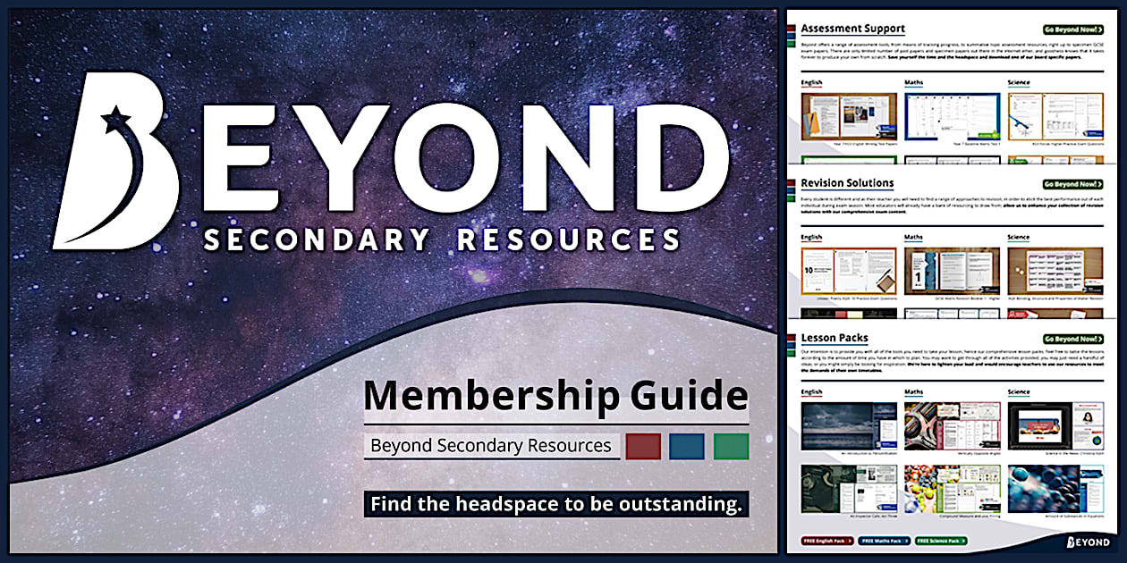 Beyond Secondary Resource Guide | Beyond - Twinkl
