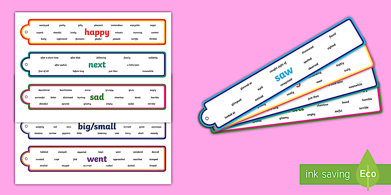 Editable Interesting Words Fan Cards (teacher made) - Twinkl