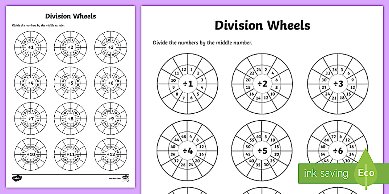 KS2 Maths - Division Worksheet | Division Worksheet - Twinkl